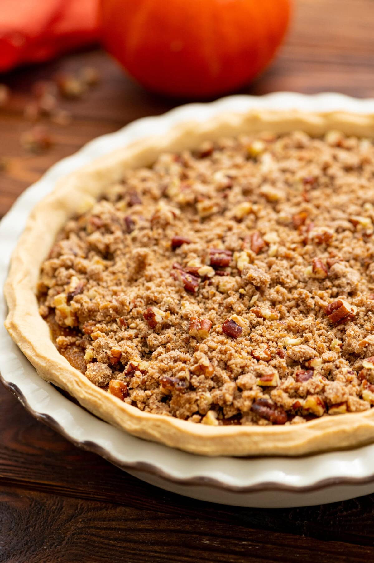 Apple Butter Pumpkin Pie - The Cookin Chicks