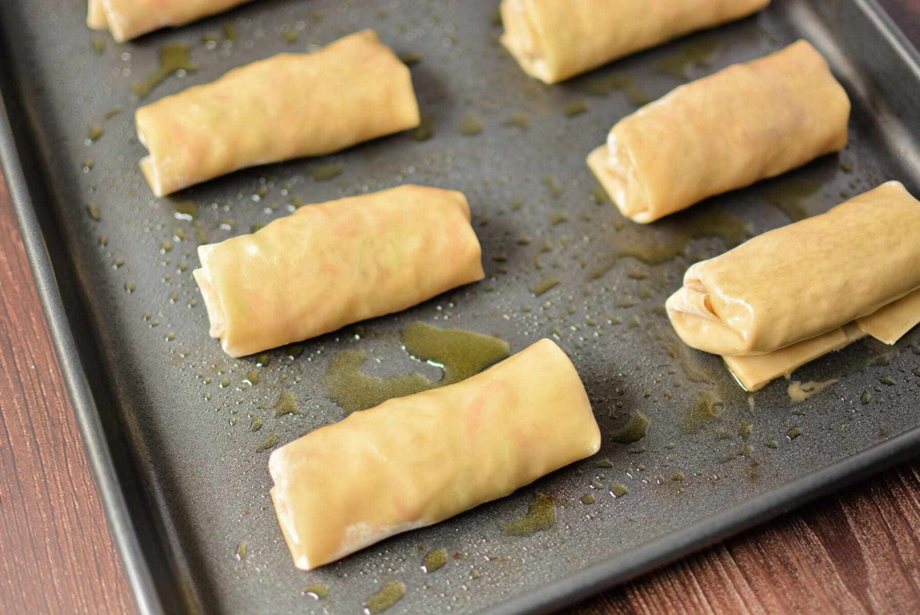 Crispy Oven Baked Egg Rolls - The Cookin Chicks