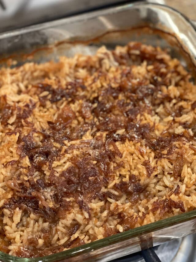 French Onion Rice - The Cookin Chicks