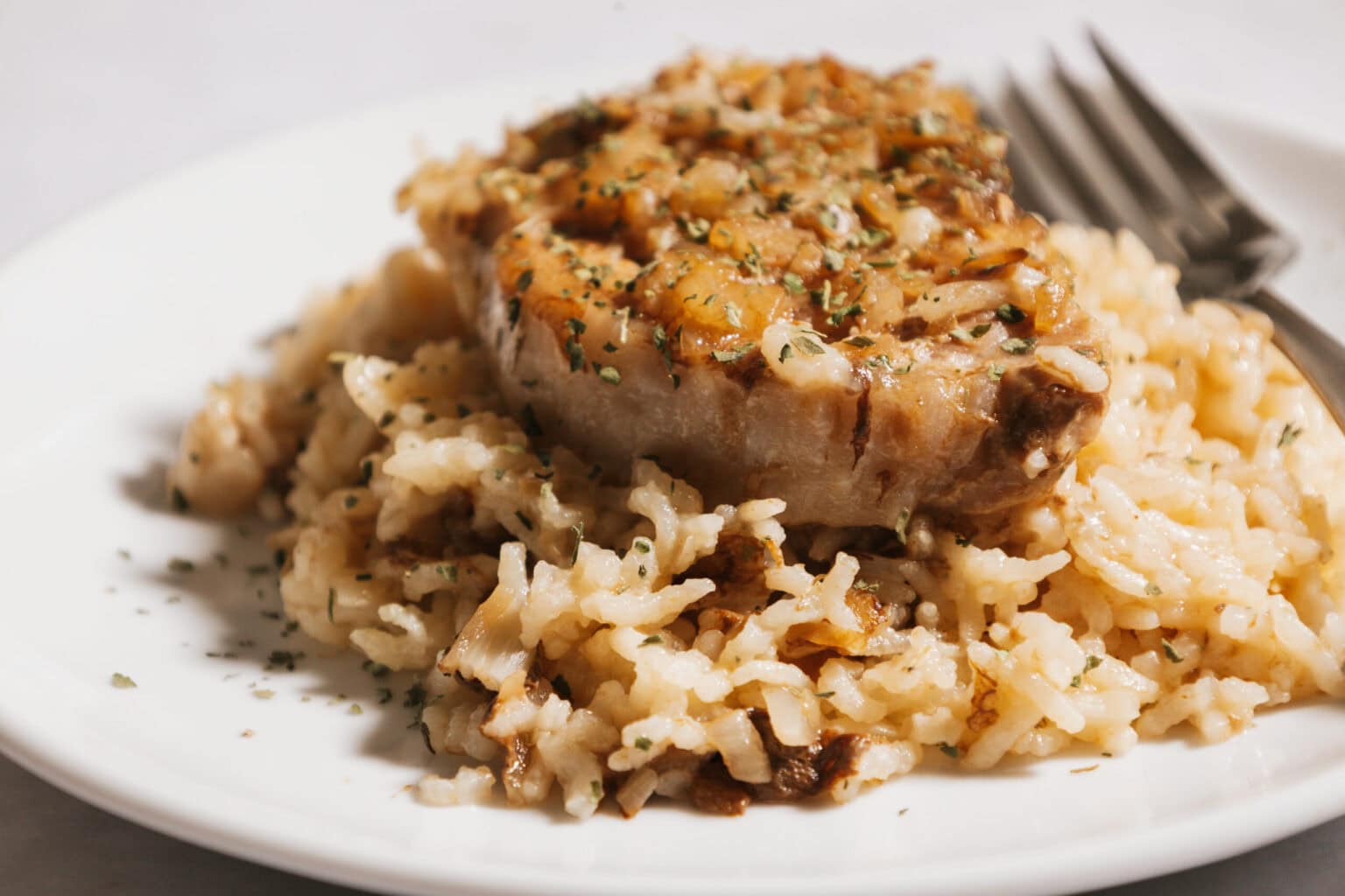 Pork Chop and Rice Casserole - The Cookin Chicks
