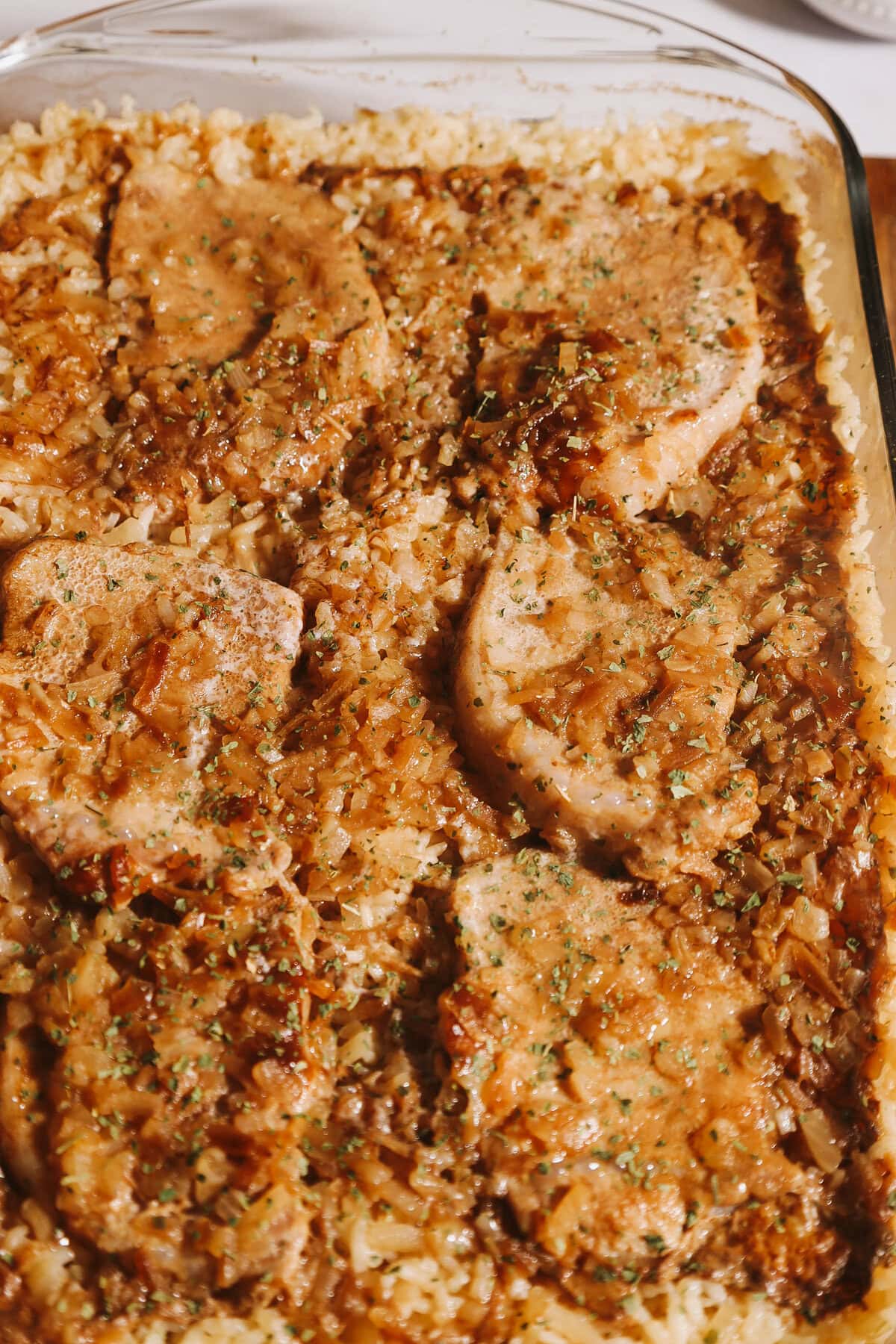 Pork Chop and Rice Casserole - The Cookin Chicks