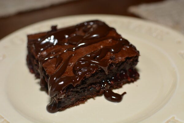 Chocolate Raspberry Dump Cake - The Cookin Chicks