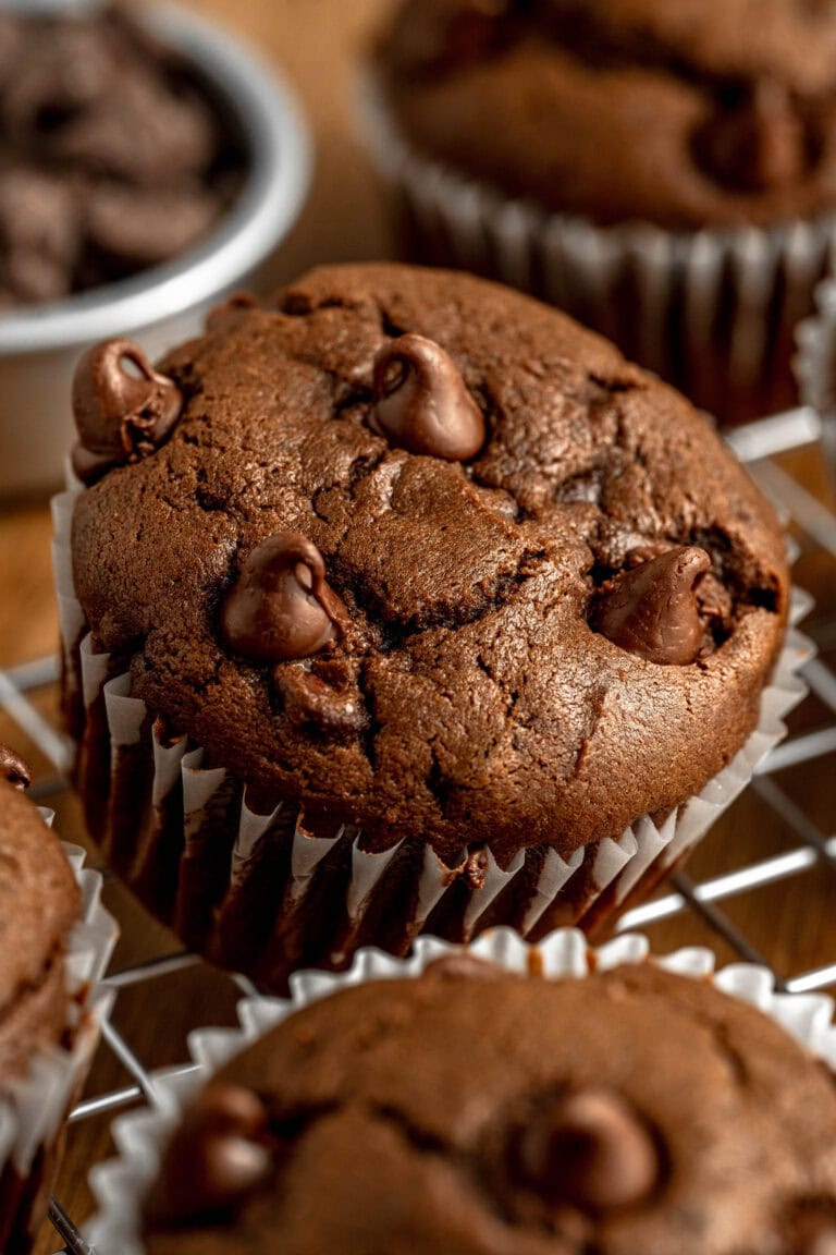 Death by Chocolate Muffins - The Cookin Chicks