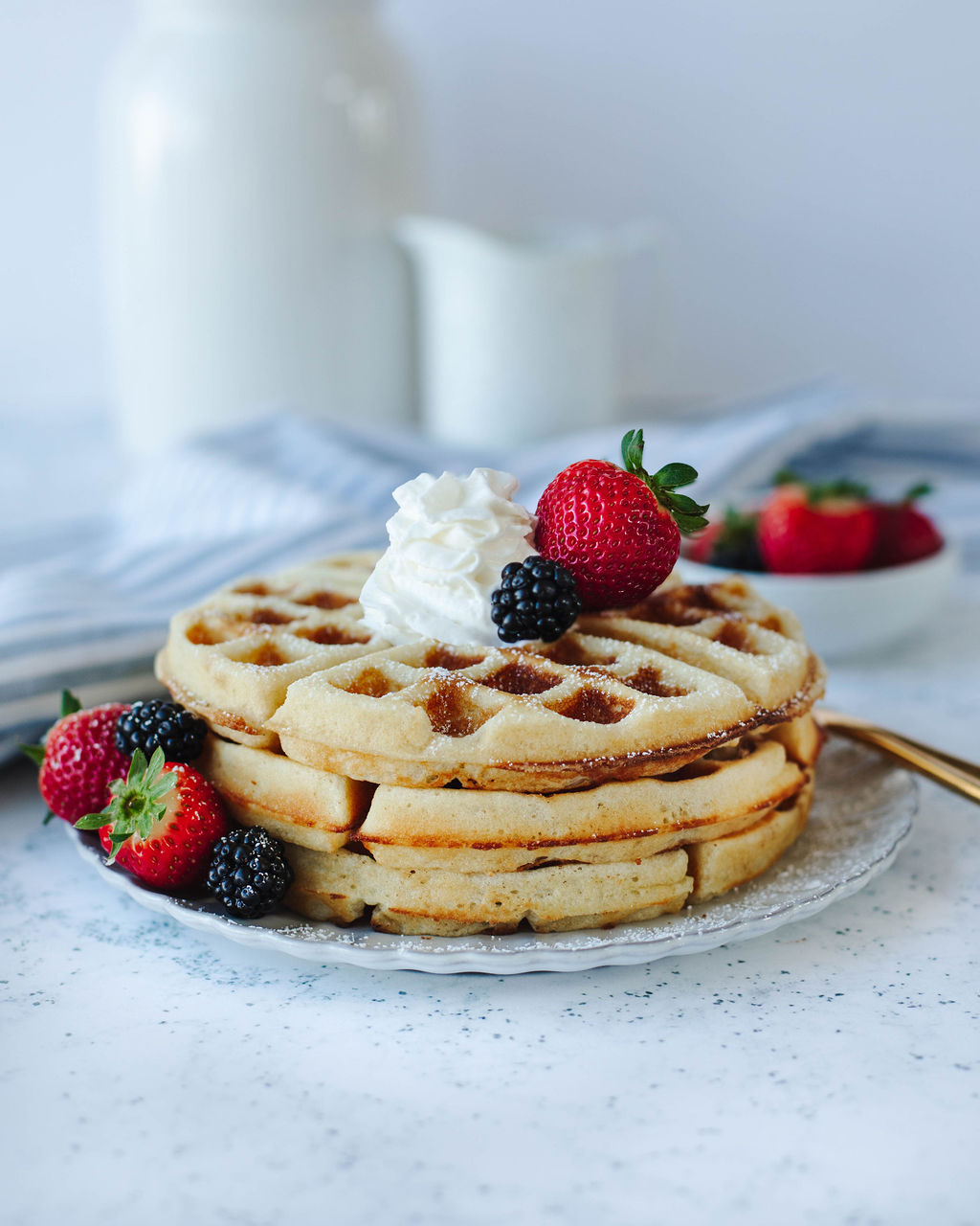 Fluffy Waffle Recipe - The Cookin Chicks