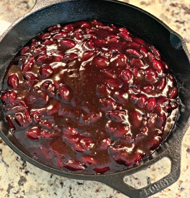 Cast Iron Cherry Cobbler - The Cookin Chicks