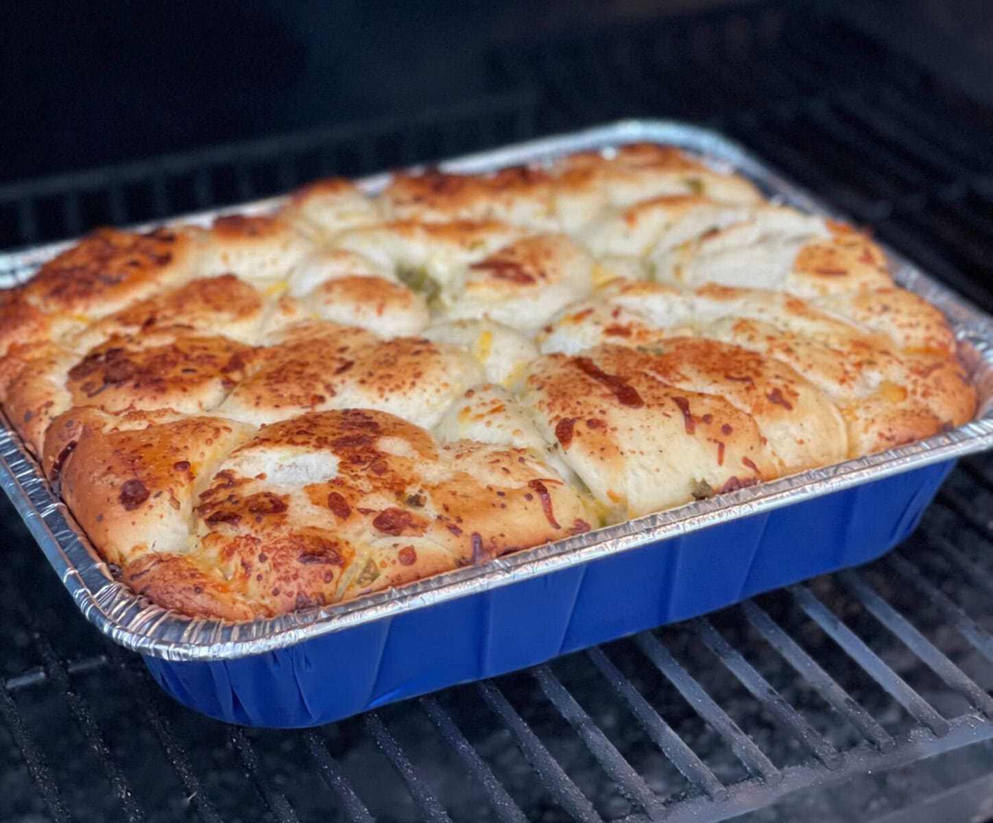 Smoked Cheesy Bread - The Cookin Chicks