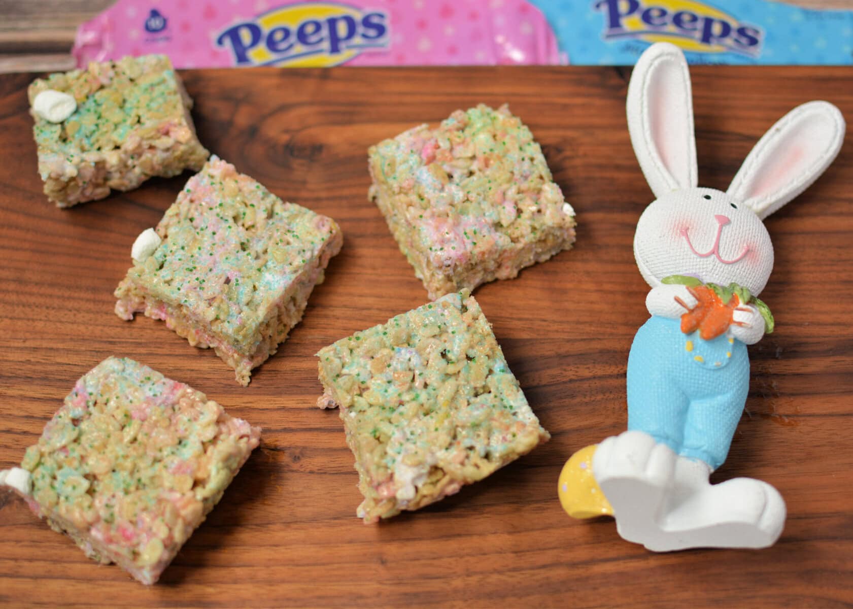 Peeps Rice Krispie Treats - The Cookin Chicks