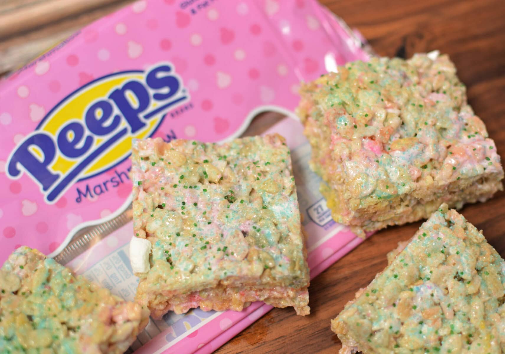 Peeps Rice Krispie Treats - The Cookin Chicks