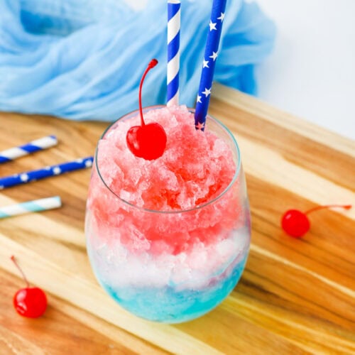 Red, White, and Blue Slushies - The Cookin Chicks