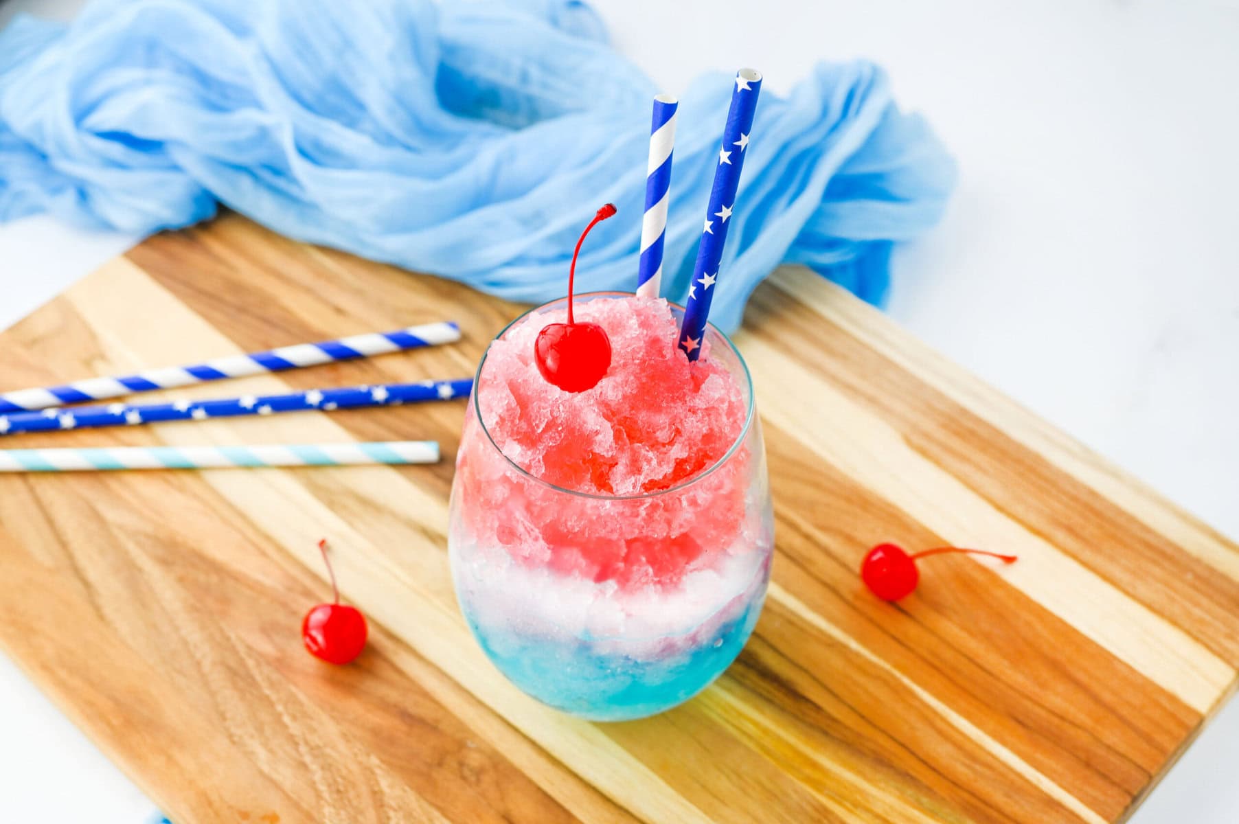 Red, White, and Blue Slushies - The Cookin Chicks