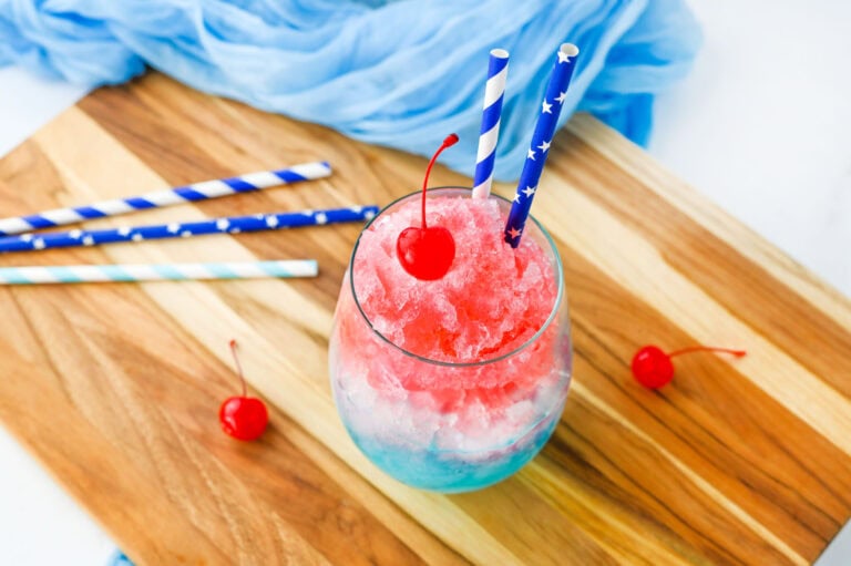 Red, White, and Blue Slushies - The Cookin Chicks
