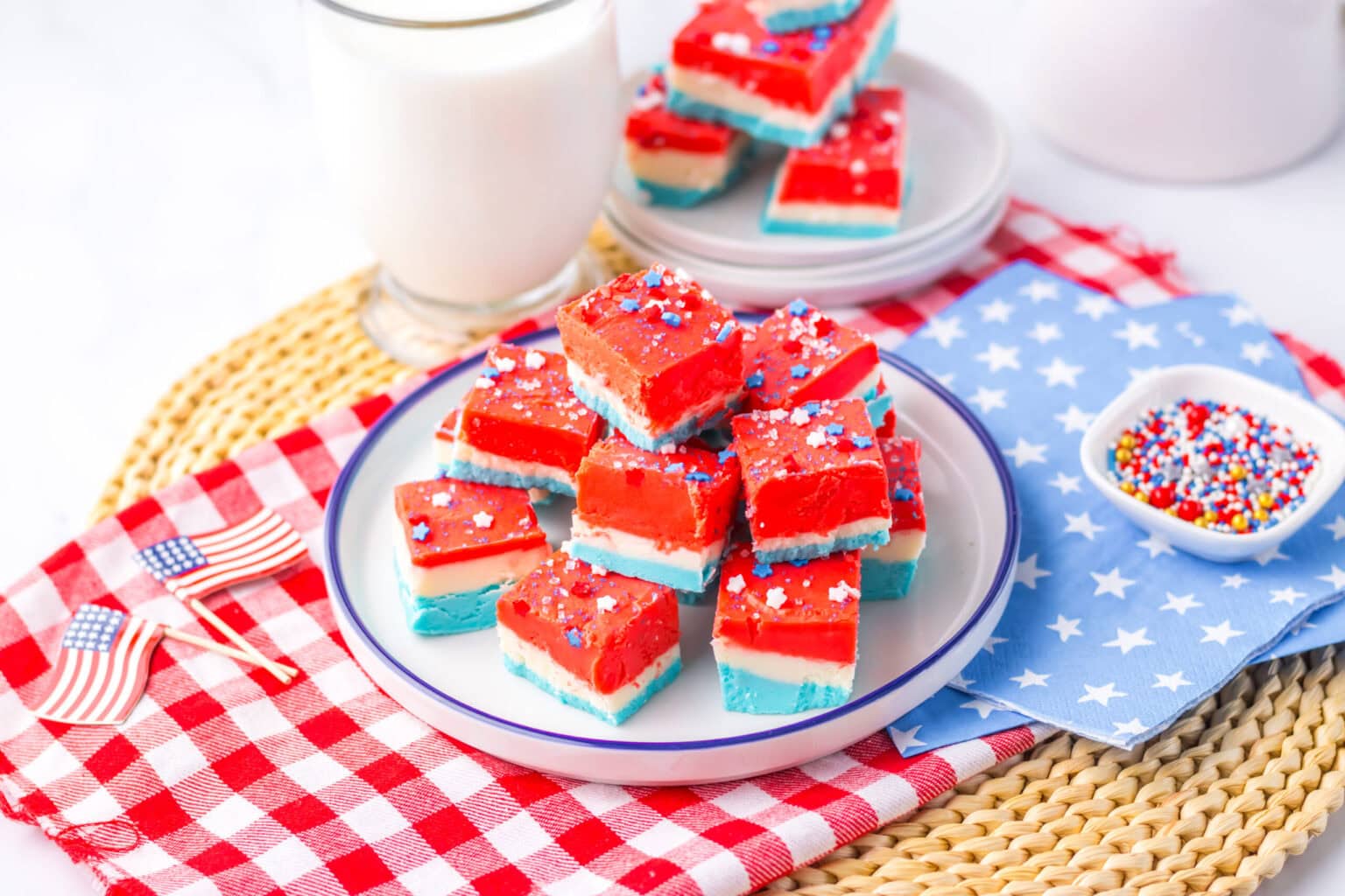 4th of July Fudge - The Cookin Chicks