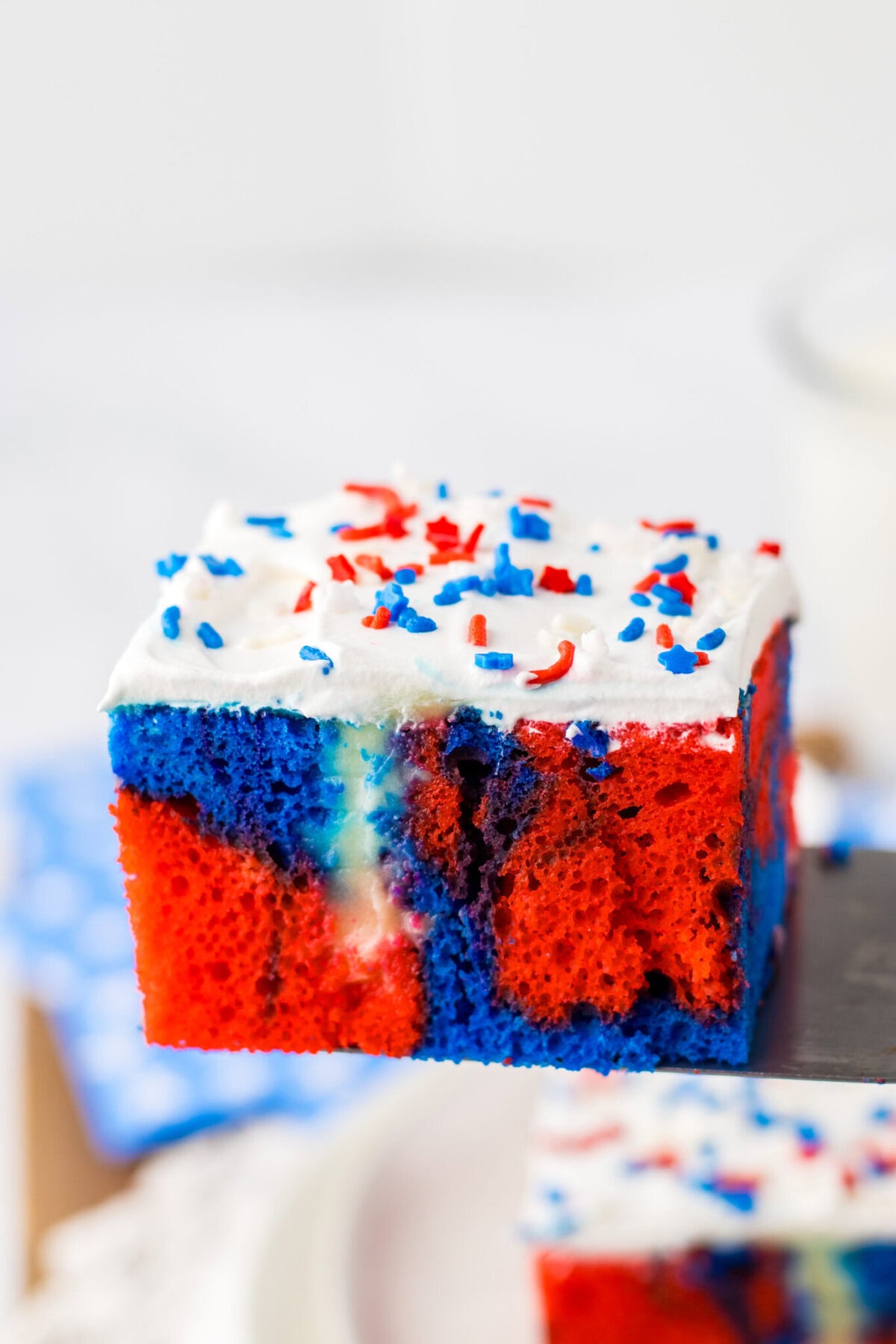 Red White and Blue Cake - The Cookin Chicks