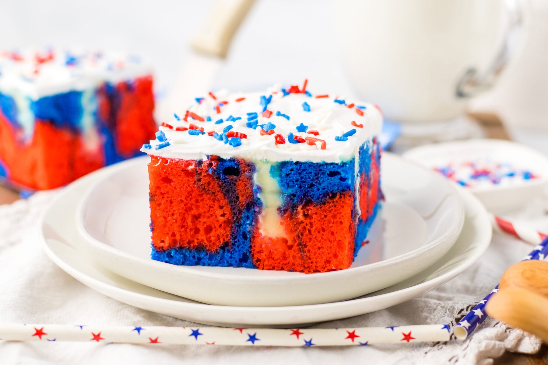 Red White and Blue Cake - The Cookin Chicks