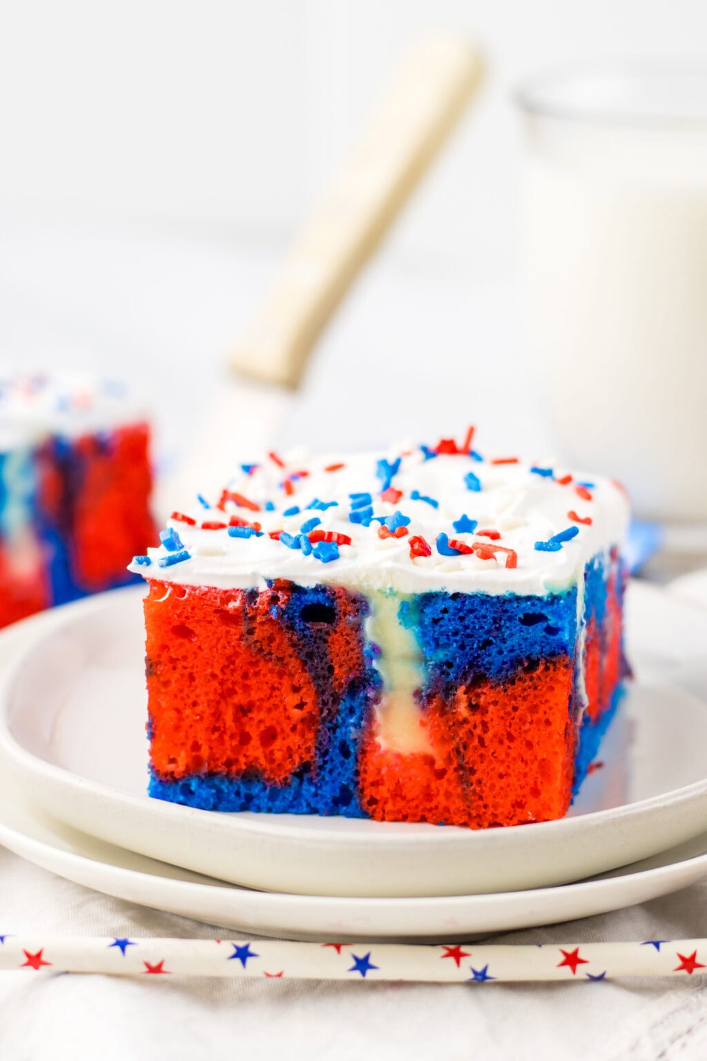 Red White and Blue Cake - The Cookin Chicks
