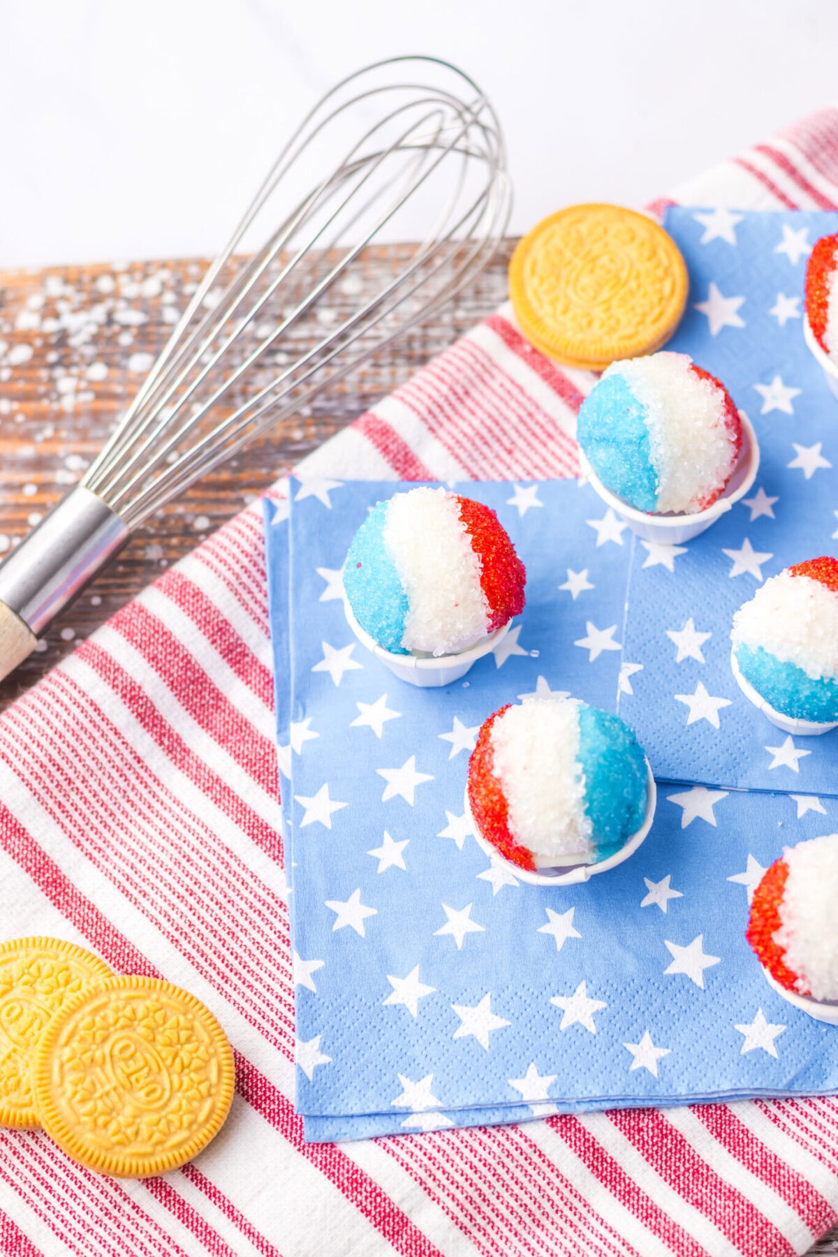 Snow Cone Oreo Truffles - The Cookin Chicks