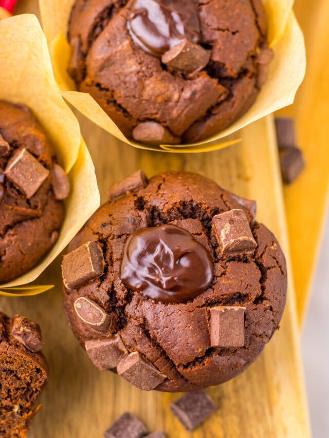 Chocolate Cherry Muffins - The Cookin Chicks