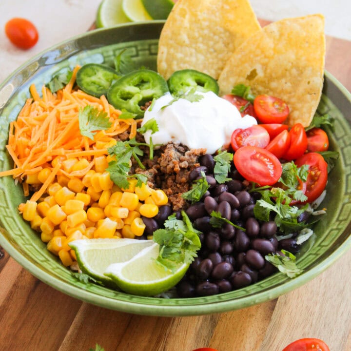 Easy Taco Bowl Recipe - The Cookin Chicks
