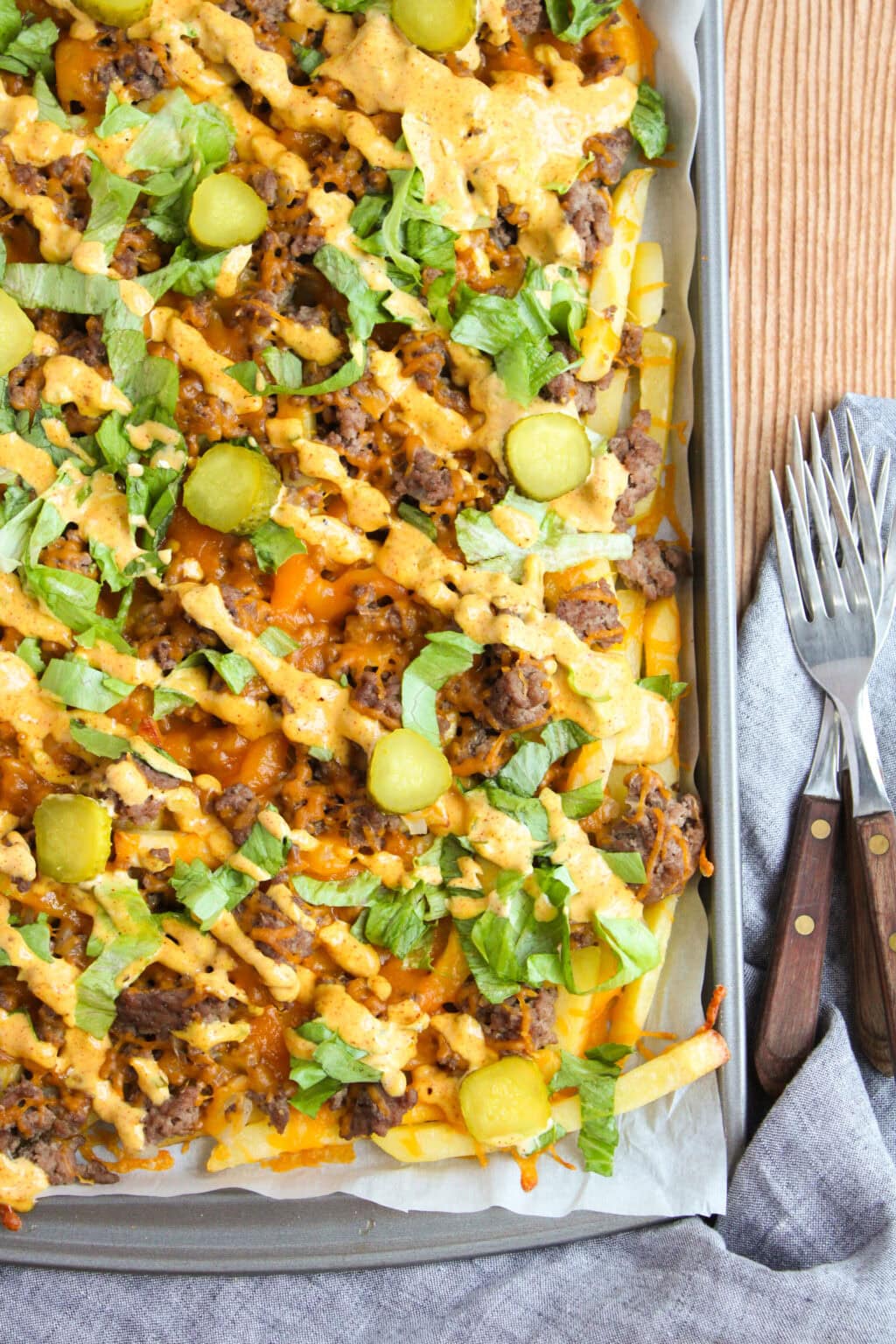 Loaded Big Mac Fries - The Cookin Chicks
