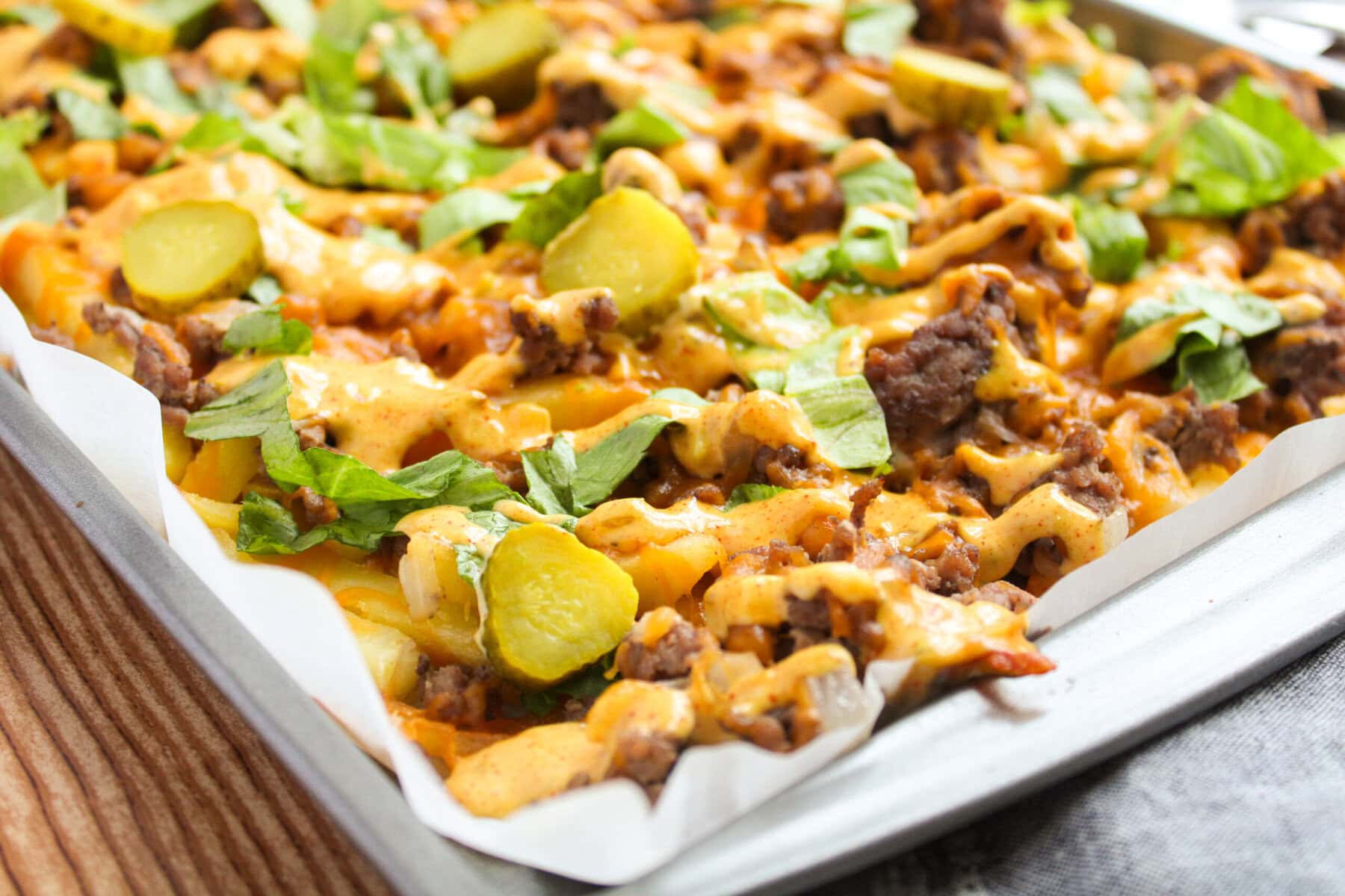 Loaded Big Mac Fries - The Cookin Chicks