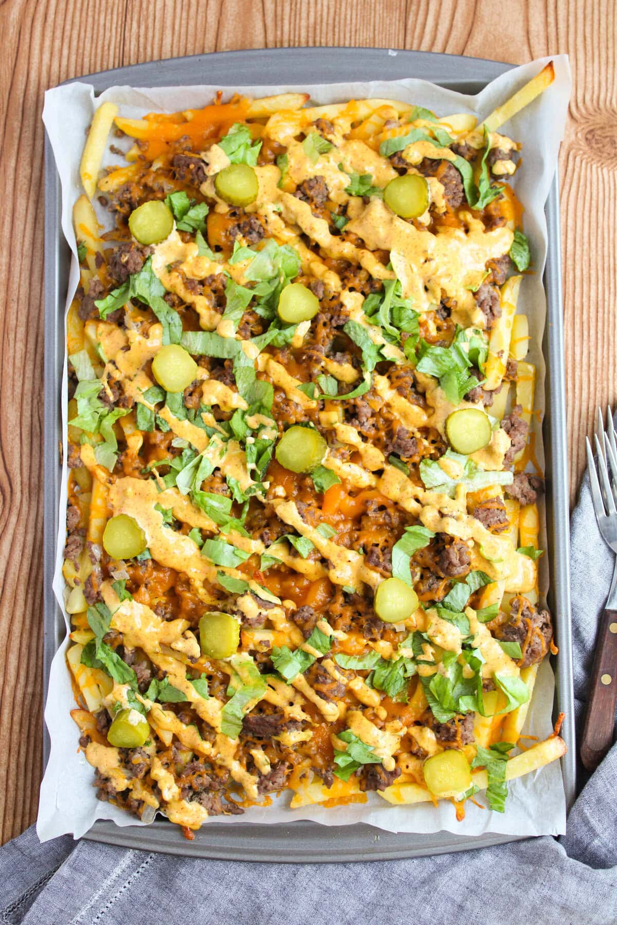 Loaded Big Mac Fries - The Cookin Chicks