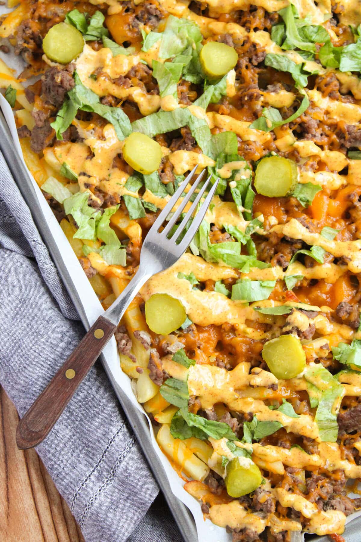 Loaded Big Mac Fries - The Cookin Chicks